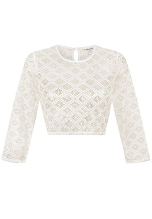 Stockerpoint Damen Holly Dirndlbluse, Creme, 44