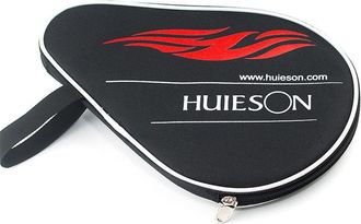 Generic Tischtennisschlägertasche, Oxford-Pingpong-Schlägertasche, verschleißfeste, professionelle Aufbewahrungstasche mit Außen-Reißverschluss-Balltasche für