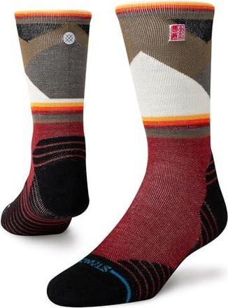 Stance Jimmy Chin Mid Wool Crew, Rouge, Large