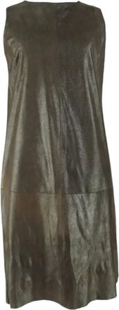 Vince Kleid aus Leder - Braun