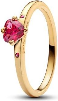 Pandora 166574C01 Explosion de lamour Bague pour femme Doré, 56/17,8, Argent sterling, Cristal