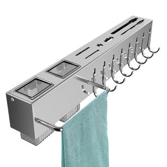 Generico K&uuml;chenutensilien-Aufh&auml;nger: 50 cm geklebte Stange, Werkzeugleiste aus Legierung, elastische Halterungslinie mit Vaporsafe-Anordnung, Schl&uuml;sselwort | S