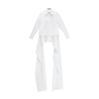 Karl Lagerfeld KL Studio Hemdbluse mit Schleifendetail - - Blouses & Shirts - Damen - Wei&szlig; - XS