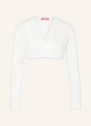 Kr&uuml;ger Kr&uuml;ger Dirndlbluse Wiebke Mit Spitze weiss