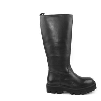 Blauer Hohe Stiefel - - Shoes - Damen - Schwarzk - 36 EU