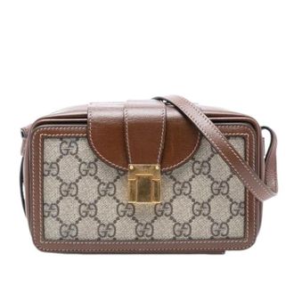 Gucci Pre-owned Canvas Crossbody Bag - - Pre-owned - Damen - Braun - ONE SIZE