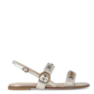 Pinko Pinko, Femme, Chaussures, Gris, Taille: 40 EU Milly Flat Sandal