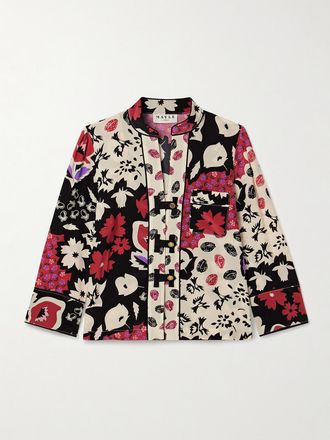 Maison Mayle Chemisier En Crêpe De Soie Imprimé Nadege - Multicolore