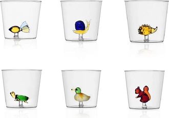 Ichendorf Ichendorf Animal Farm Bicchiere Tumbler 35 Cl Set 6 Pz Colori Assortiti