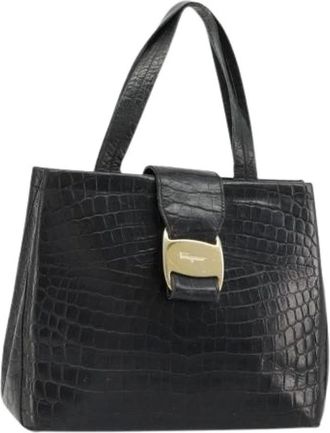 Ferragamo Sac &agrave; main Pre-owned - Femme - Pre-owned - Noir - Taille: ONE Size