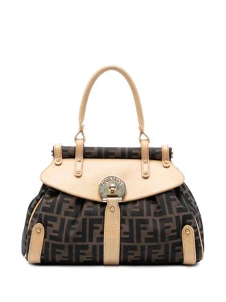 Fendi sac Zucca en toile Magic m&eacute;dium (2000-2010) - Marron