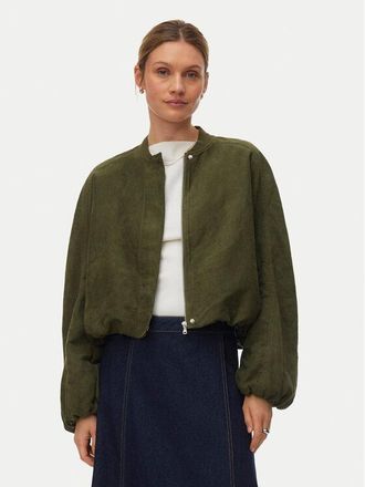 Vero Moda Bomberjacke Kathy 10346529 Gr&uuml;n Relaxed Fit