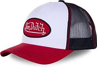 Von Dutch Casquette avec Mesh Unisexe Casquette Blanc/Rouge 50% Coton, 50% Polyester