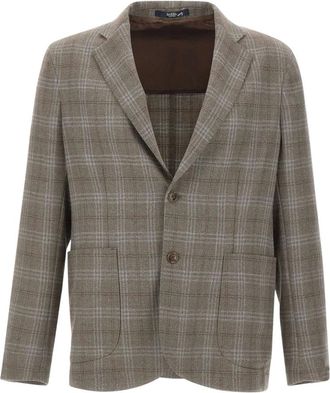Barba Easy J Mono Blazer - Homme - Vestes - Gris - Taille: L