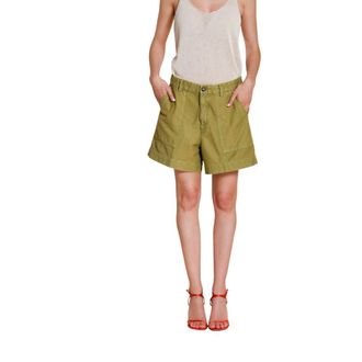 Mason's Femme, Shorts, Vert, Taille: 42 FR Dallas Cargo Bermuda
