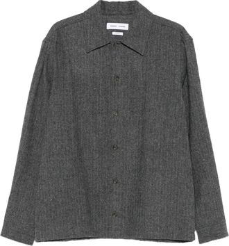 Samsøe & Samsøe chemise à boutonnière sur le devant - Gris