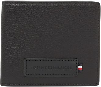 Tommy Hilfiger Herren Geldbeutel Premium Mini Wallet aus Leder, Schwarz (Black), Einheitsgr&ouml;&szlig;e
