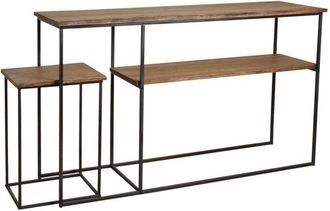 Aubry Gaspard Aubry Gaspard - Console avec table gigogne en bois et métal Ter