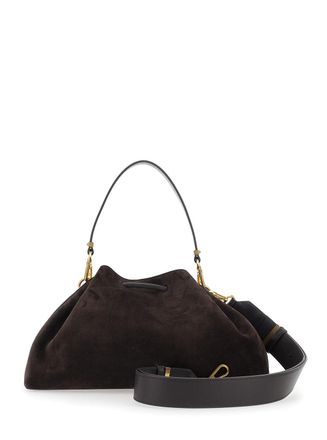 Jimmy Choo London Womens Shoulder Bag Bon Bckt E-W Brown Calf Leather
