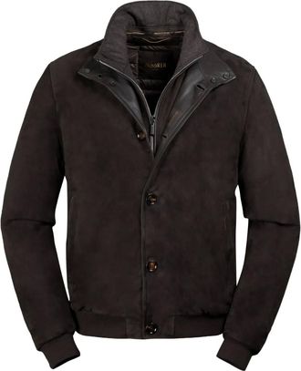 Moorer veste Janos en cuir - Marron