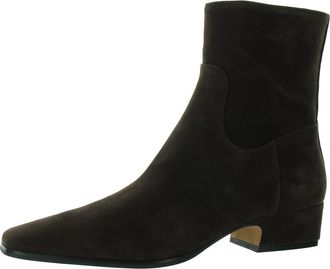 Steve Madden Dusty Damen-Stiefelette, Schokoladenbraunes Wildleder, 36 EU