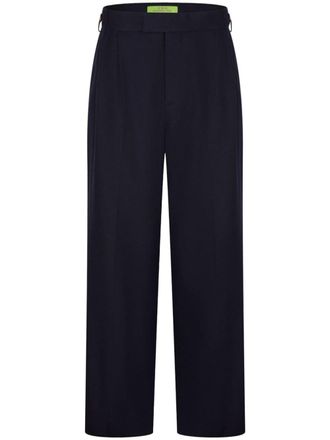 Shanghai Tang pantalon droit &agrave; plis - Bleu