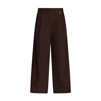 Liu Jo Femme, Pantalons, Brun, Taille: 42 FR Wide Pantalons