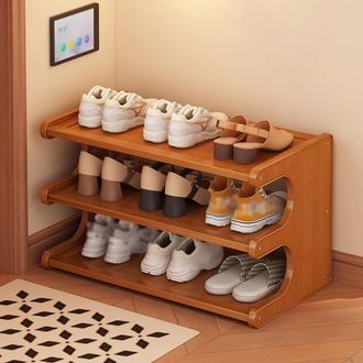 Generic Offenes Schmales Schuhregal, Freistehendes Schuhst&auml;nder for Eingangsbereich, Schlafzimmer, Studentenwohnheim und Wohnzimmer, Einfache Montage