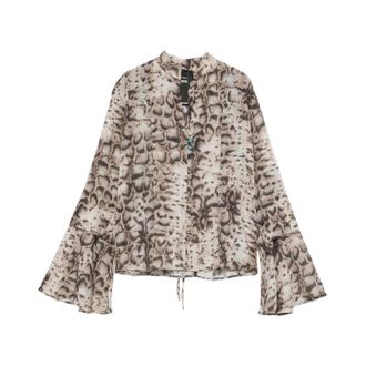 Pinko Pinko, Femme, Blouses et Chemises, Multicolore, Taille: 36 FR Chemisier Caracalla