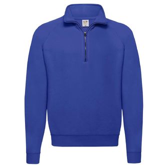 Fruit Of The Loom Zip Neck Sweatshirt, Gr&ouml;&szlig;e:2XL;Farbe:Deep Navy