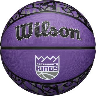 Wilson NBA Team Graffiti Basketball - Sacramento Kings, Gr&ouml;&szlig;e 17,8-74,9 cm