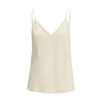Forte_Forte Femme, Tops, Beige, Taille: 38 FR Top Crème en Acétate