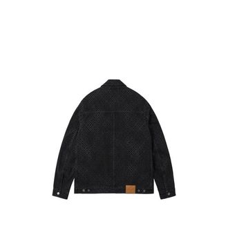 Casablanca Veste &agrave; monogramme en denim de coton
