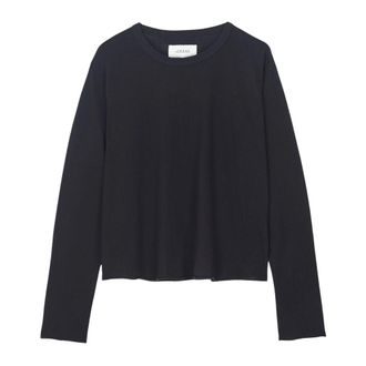 The Great. Crop T-Shirt - - Tops - Damen - Grau - S