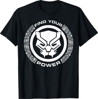 MARVEL Black Panther Finder Your Power Purple Logo T-Shirt