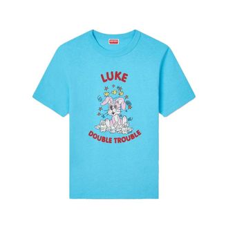 Kenzo Homme, Tops, Bleu, Taille: S T-shirt Cartoon