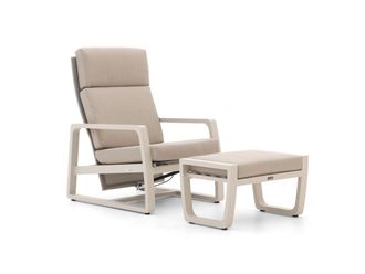 Manifesto Furniture Manifesto Rubbiano Gartensessel mit Gartenhocker 2-teilig