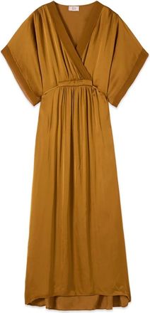 Oltre Femme, Robes, Jaune, Taille: 40 FR Long satin dress