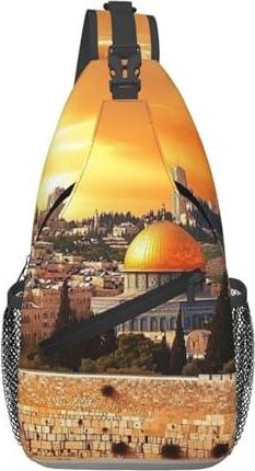 Generic Sunset Dome Rock Sac &agrave; bandouli&egrave;re de voyage pour homme Sac &agrave; dos de randonn&eacute;e