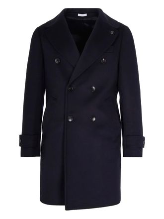 Breras Milano manteau en laine à boutonnière croisée - Bleu