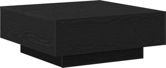 vidaXL Table basse Chêne noir 80 x 80 x 31 cm Bois dingénierie Vidaxl