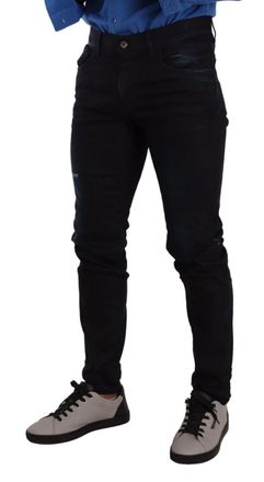 Dolce & Gabbana Mens Skinny Denim Jeans Navy