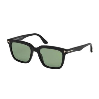 Tom Ford Homme, Accessoires, Noir, Taille: 53 MM Lunettes de soleil carrées audacieuses
