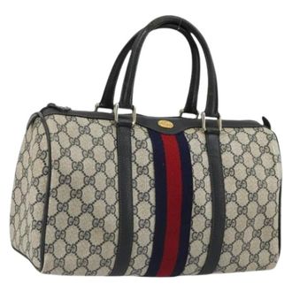 Gucci Pre-owned Vintage GG Canvas Boston Bag - Femme - Pre-owned - Bleu - Taille: ONE Size