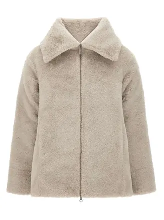 Colmar Wendbare Exuberance Jacke aus Faux Fur - Nude