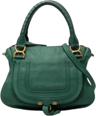 Chlo&eacute; Sac Marcie Pre-owned - Femme - Pre-owned - Vert - Taille: ONE Size