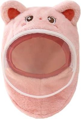 Generic Chapeau de protection auditive pour nourrisson en polyester &eacute;pais - Chapeau dhiver chaud avec motif de dessin anim&eacute; amovible pour lhiver, b, N