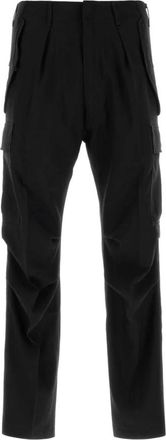 Tom Ford Homme, Sport, Noir, Taille: W34 Pantalon Cargo En Reps Laine Cachemire Soie