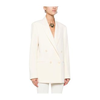 Patrizia Pepe Essential Double-Breasted Blazer - - Jackets - Damen - Wei&szlig; - XS
