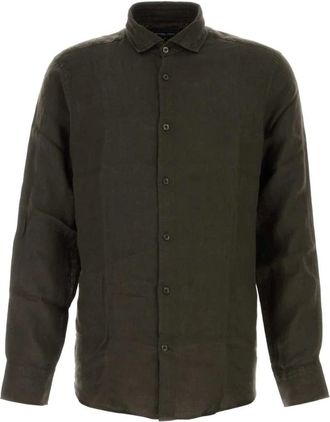 Frescobol Carioca Homme, Chemises, Brun, Taille: M Antonio Linen Shirt